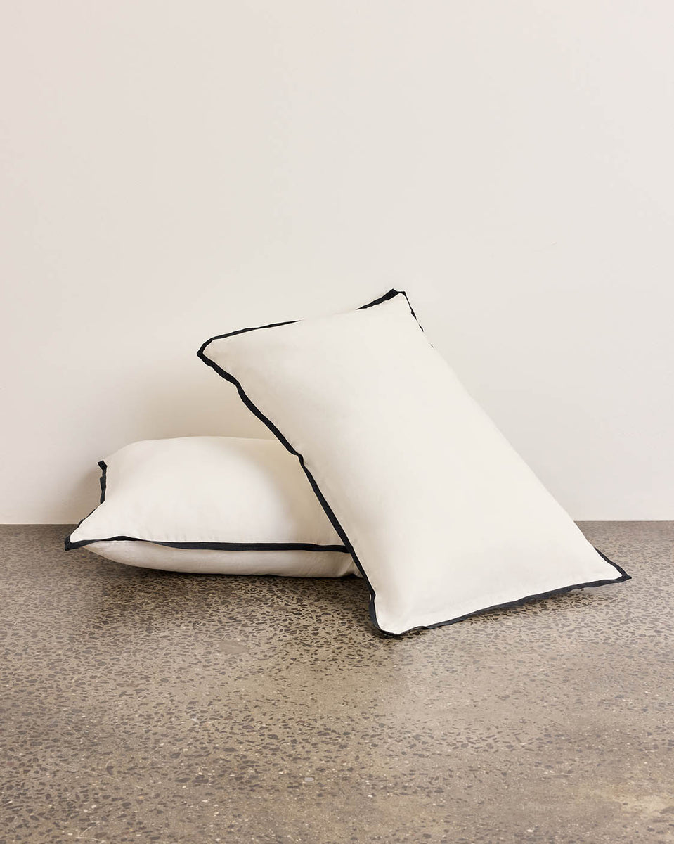 Linen Pillowcase Pair - Meringue – Hommey USA
