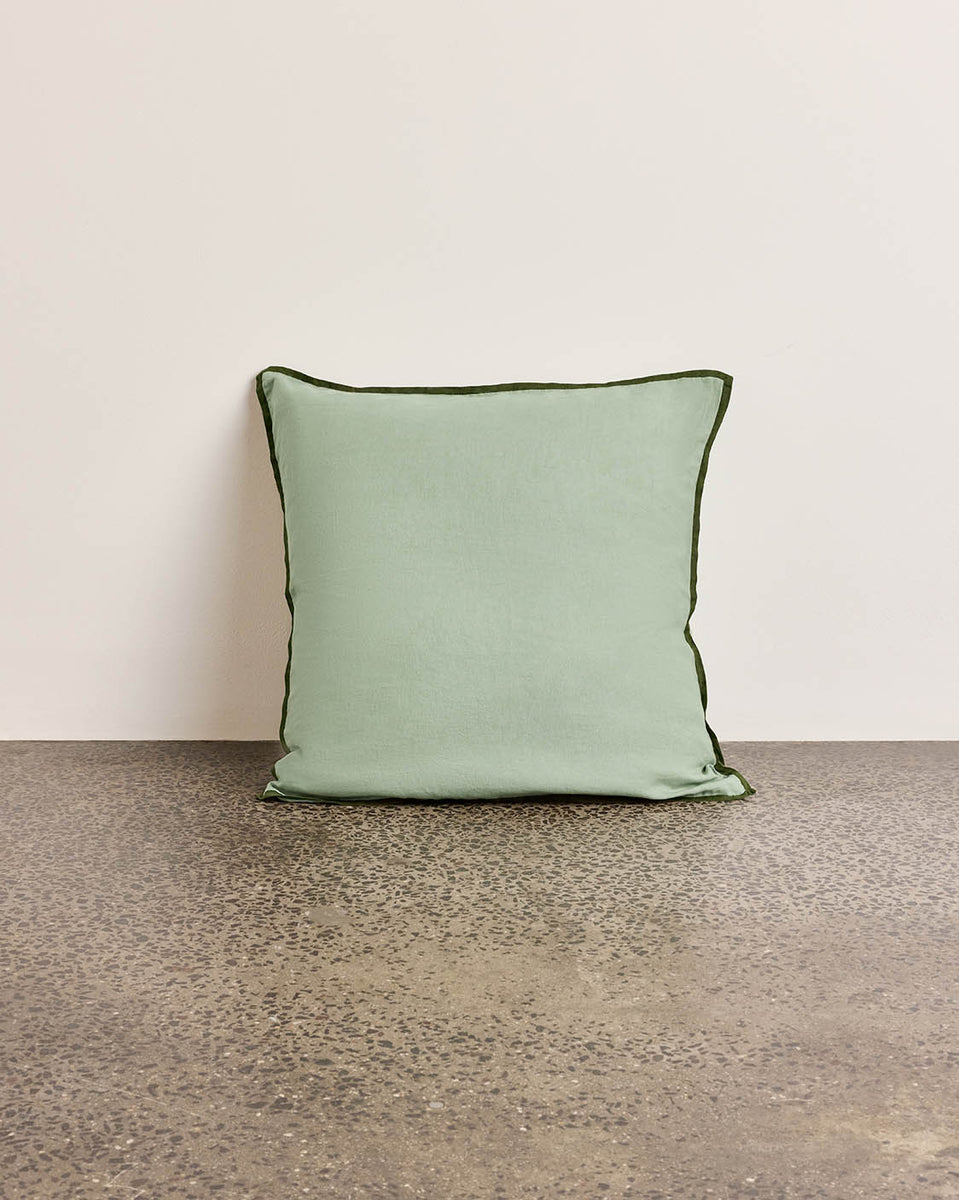 Linen European Pillowcase - Spearmint – Hommey USA