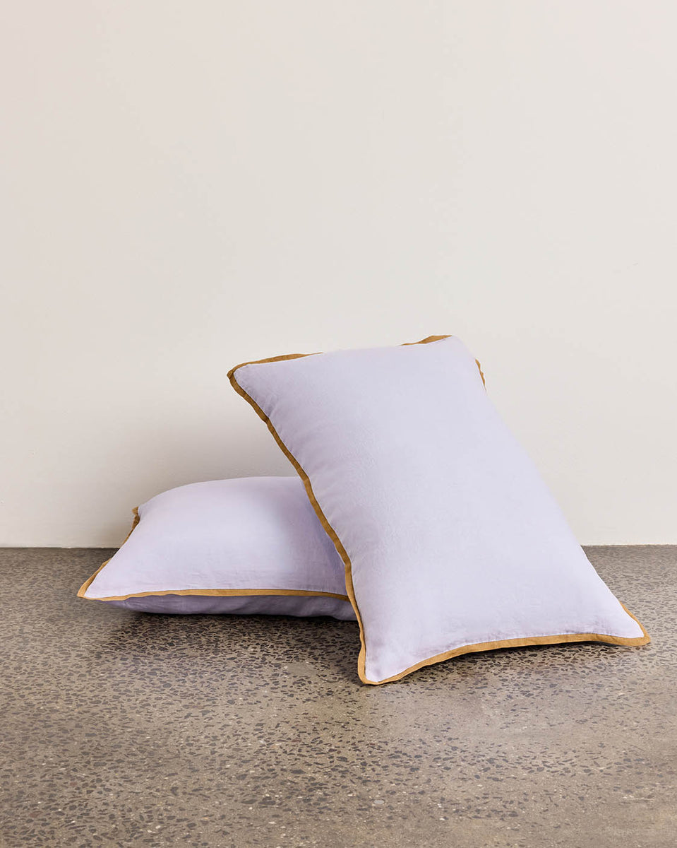 Linen Pillowcase Pair - Wisteria – Hommey USA