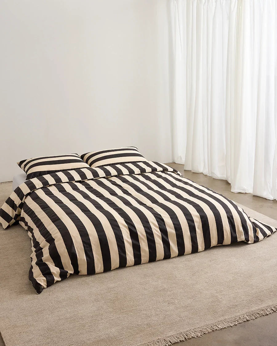 Duvet Cover - Vanilla Bean Stripes – Hommey USA