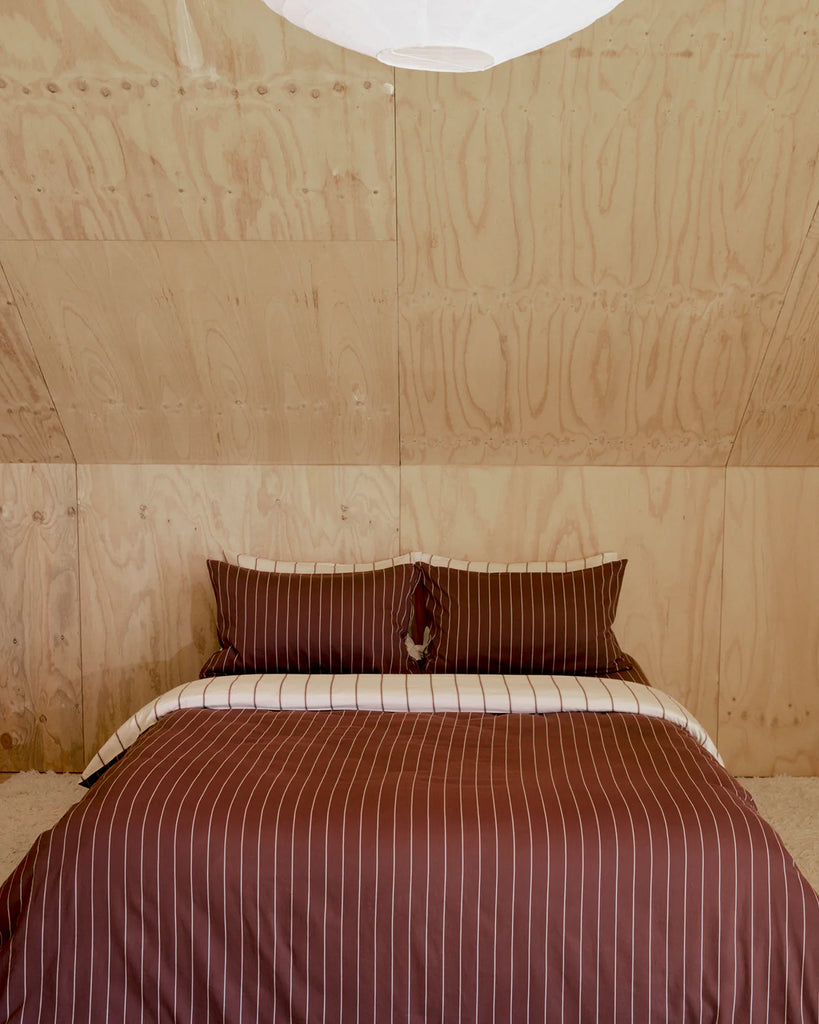 Quilt Cover - Vanilla / Mahogany – Hommey USA