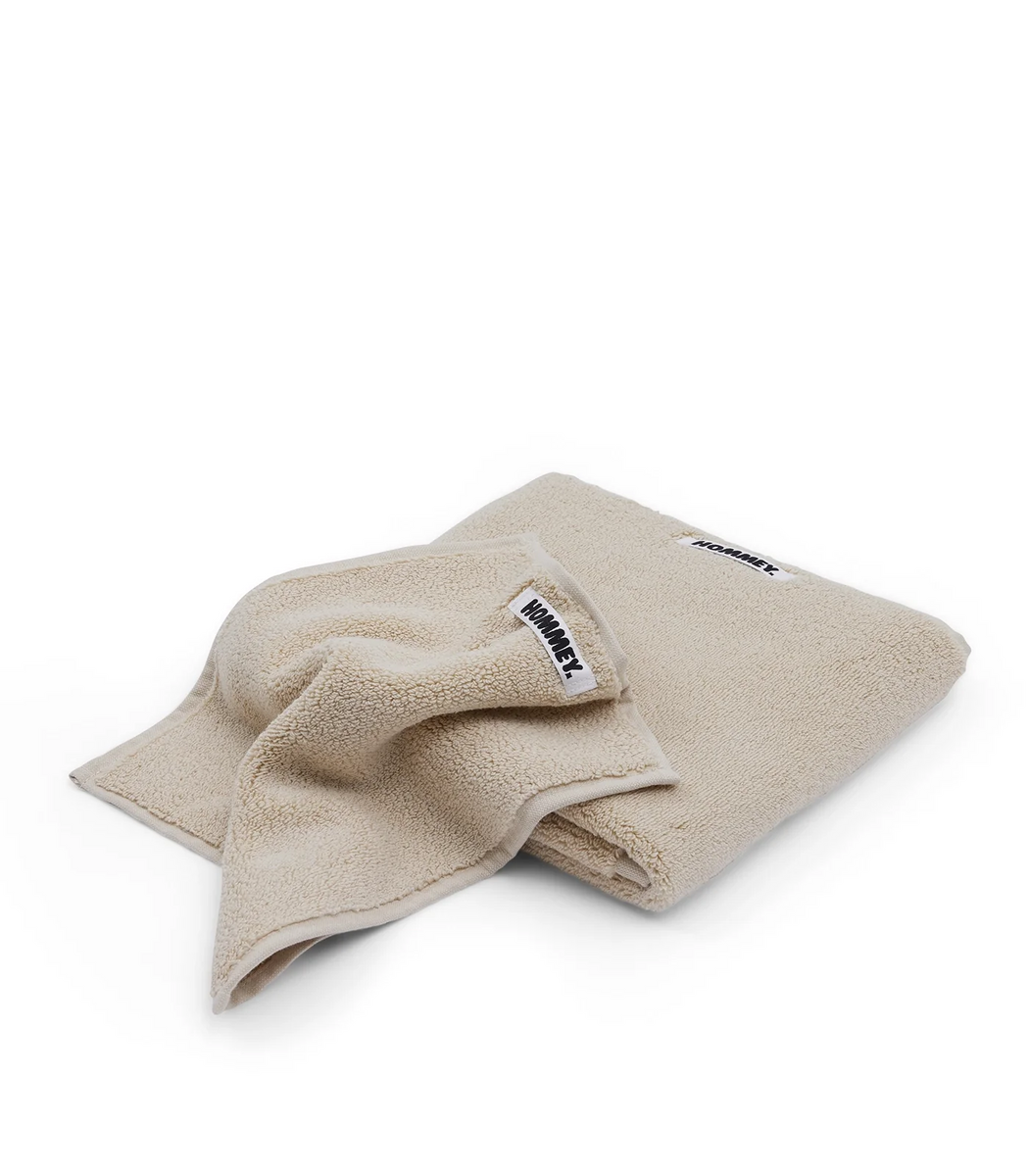 2 Pack Face Washer Towel - Cream | Super Plush 100% Cotton Bathroom ...
